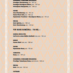 Meniu Restaurant Elisabeta – Restaurant Elisabeta
