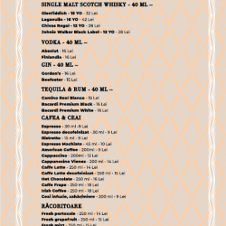 Meniu Restaurant Elisabeta – Restaurant Elisabeta